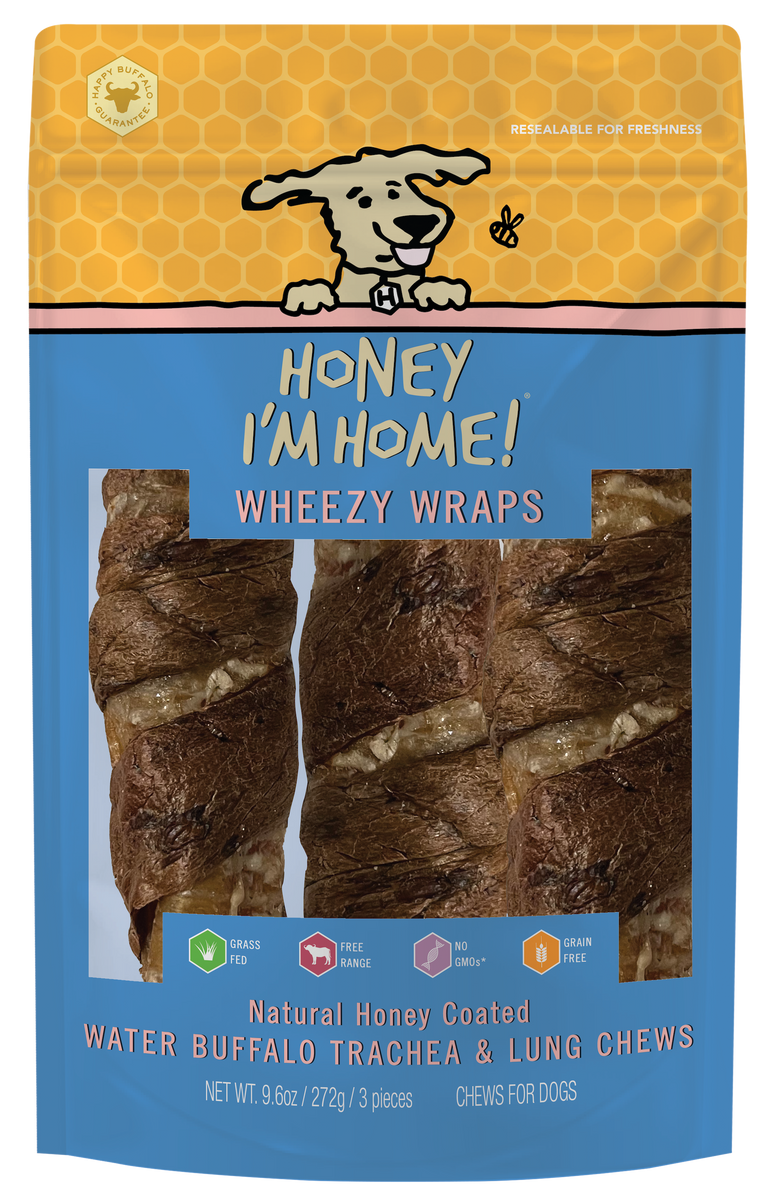 Buffalo Lung Wrapped Trachea Tube Chews for Dogs – Honey I'm Home Treats